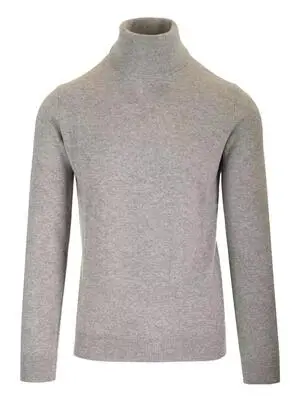 AL DUCA D’AOSTA 1902 Ribbed Trim Cashmere Sweater - Grey