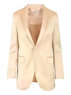 AL DUCA D’AOSTA 1902 Satin Shawl-lapel Blazer - Neutrals