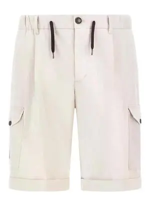 Herno Drawstring Cargo Shorts - Neutrals