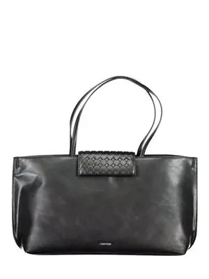 Calvin Klein Woven Detail Tote Bag - Black