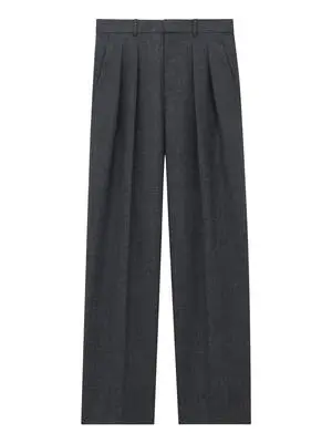 SAINT LAURENT Saint Laurent Wool Chin Low-Waisted Pants
