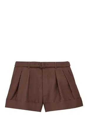 SAINT LAURENT Saint Laurent Wool And Mohair Tailored Shorts