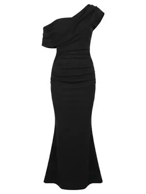 ATOM LABEL Atom Label Nitrogen Gown - One Shoulder, Fishtail Skirt