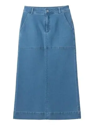 LUÚM Elba Midi Skirt - Blue