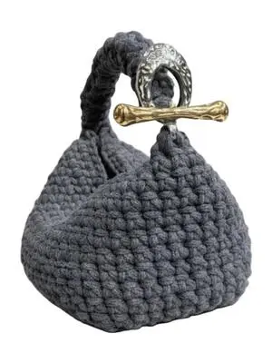 ISKRA Small Gigi Clasp Bag - Grey