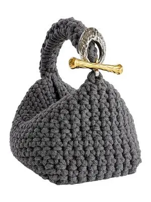 ISKRA Gigi Clasp Bag - Grey