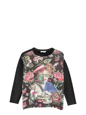 The Artistylist Graphic Print Sweatshirt - Black