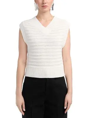 Derek Lam 10 Crosby Bryce Knit Top - Marshmallow