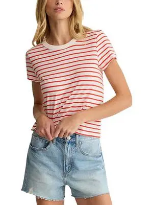 Z Supply Junie Striped Tee - Lychee