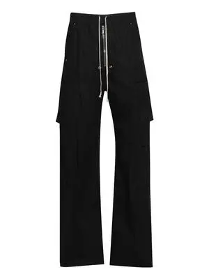 Rick Owens Double Cargo Jumbo Bela Pants Dust - Black