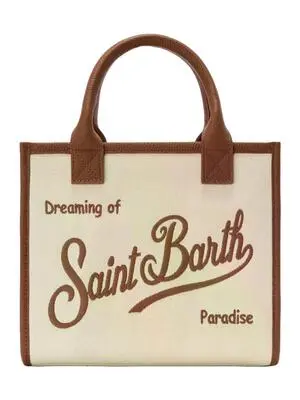 MC2 SAINT BARTH Logo Embroidered Tote Bag - Neutrals