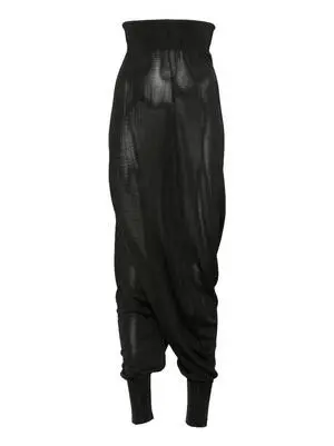 Paloma Wool Fine-knit Drop-crotch Trousers - Black