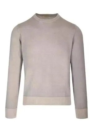 AL DUCA D’AOSTA 1902 Crew Neck Long Sleeve Sweater - Neutrals