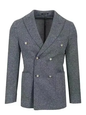 AL DUCA D’AOSTA 1902 Double-breasted Peak-lapel Jacket - Blue