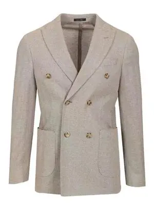 AL DUCA D’AOSTA 1902 Double-breasted Peak-lapel Jacket - Neutrals