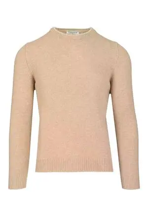 AL DUCA D’AOSTA 1902 Ribbed-trim Crew-neck Sweater - Neutrals