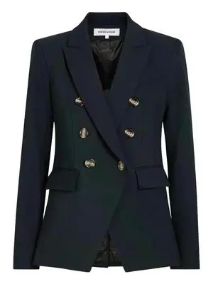 Veronica Beard Veronica Beard Miller Dickey Button Double-Breasted Blazer Blue