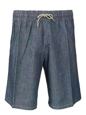 ORIGINAL VINTAGE Drawstring Denim Shorts - Blue