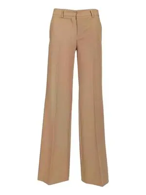 AL DUCA D’AOSTA 1902 Beige Stretch Canvas Straight-leg Trousers - Neutrals