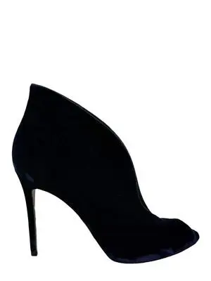 GIANVITO ROSSI Peep-toe Stiletto Ankle Boots - Blue