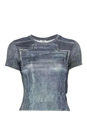 Liu Jo Short Sleeve Crewneck T-shirt - Blue