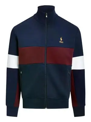 Polo Ralph Lauren Color-block Zip-up Cotton Cardigan - Blue