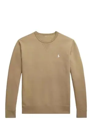 Polo Ralph Lauren Crewneck Sweater With Embroidered Logo - Neutrals