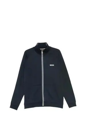 BOSS Authentic Zip-up Logo Sweatshirt - Blue