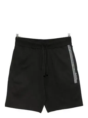BOSS Logo Detail Drawstring Shorts - Black