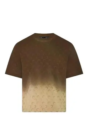 MARINE SERRE Moon Monogram T-shirt - Brown