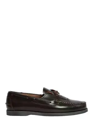 Hereu Nautic Lace-up Loafers - Brown