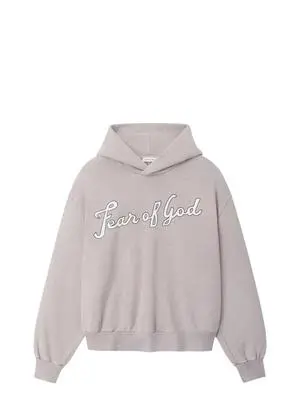 Fear Of God Logo-print Hoodie - Neutrals