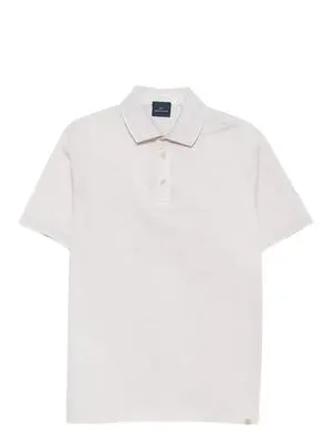 Paul & Shark Contrast-trim Short-sleeve Polo Shirt - Neutrals