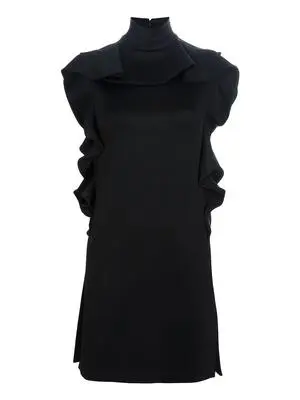 Givenchy Ruffle Tunic Dress - Black