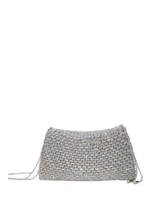 HIBOURAMA Penelope Crystal-embellished Shoulder Bag - Silver