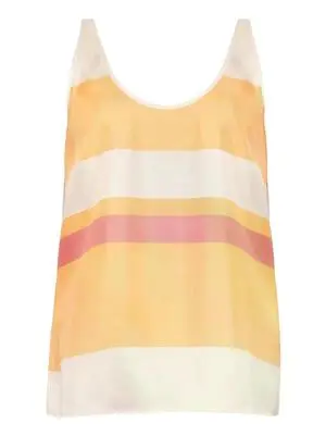 ERES Sorbets Striped Silk Top - Multicolour