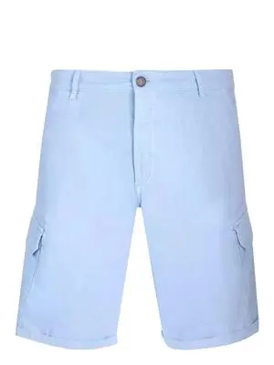 AL DUCA D’AOSTA 1902 Cotton Twill Cargo Shorts - Blue