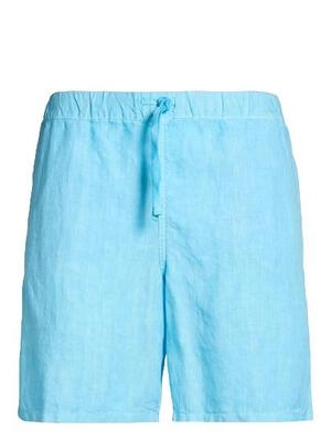 120% Lino Linen Shorts - Blue