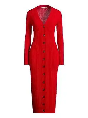 Liviana Conti Virgin Wool Cardigan - Red