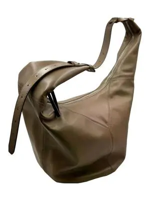 BONASTRE Bow Leather Shoulder Bag - Neutrals