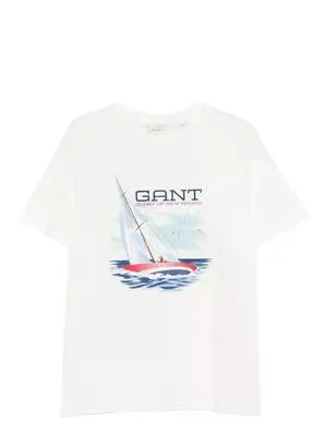 Gant Graphic-print T-shirt - White