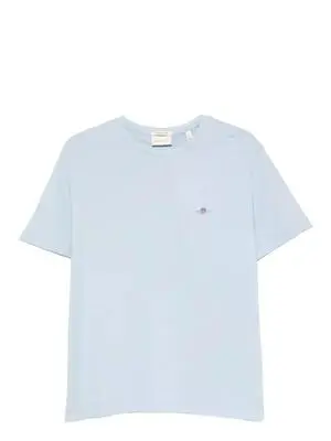 Gant Logo-embroidered T-shirt - Blue
