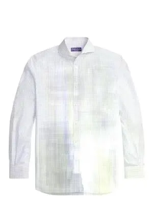 Ralph Lauren Purple Label Tattersall Check-pattern Long-sleeve Shirt - White
