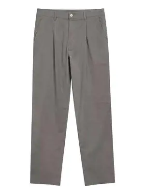 LES HÉRITIERS Tech Pleated Tailored Trousers - Grey