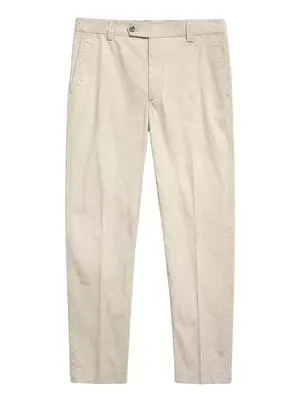 LES HÉRITIERS Tailored Straight-leg Trousers - Neutrals