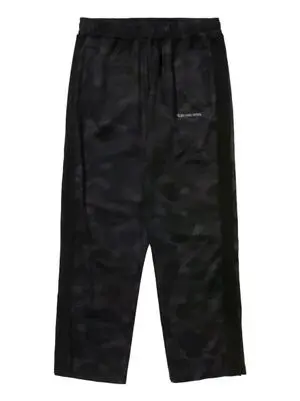 A BATHING APE Color Camo Track Pants - Black
