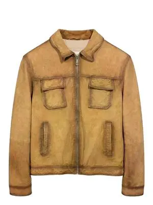 LES HÉRITIERS Zip-up Jacket - Brown