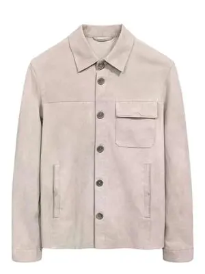 LES HÉRITIERS Button-up Shirt Jacket - Neutrals