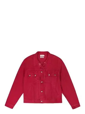 Rhude Pocket-details Button-down Denim Jacket - Red