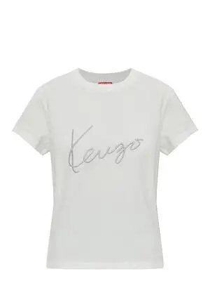 Kenzo Embroidered Logo T-shirt - White